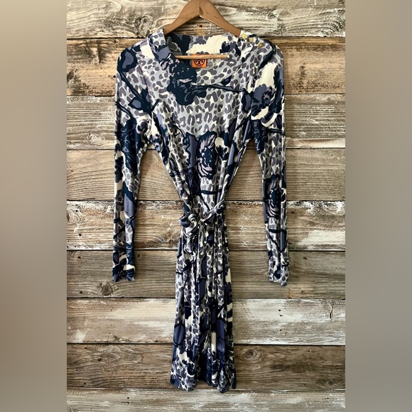 Tory Burch | Dresses | Tory Burchraindrop Kenyon Cory Silk Dress | Poshmark